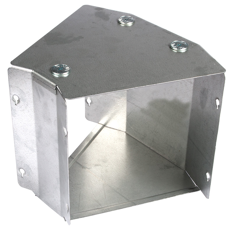 150mm x 150mm 45° IP4X Turnbuckle Gusset Bend Top Lid - Tamlex