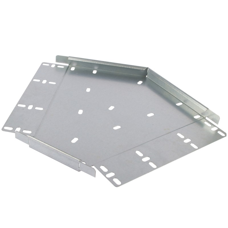 300mm 45° Flat Bend for Medium Duty Tray with Integral Coupler - Tamlex