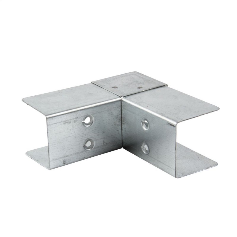 50mm x 50mm 2 Way Outside Lid Bend Coupler For Lighting Trunking - Tamlex