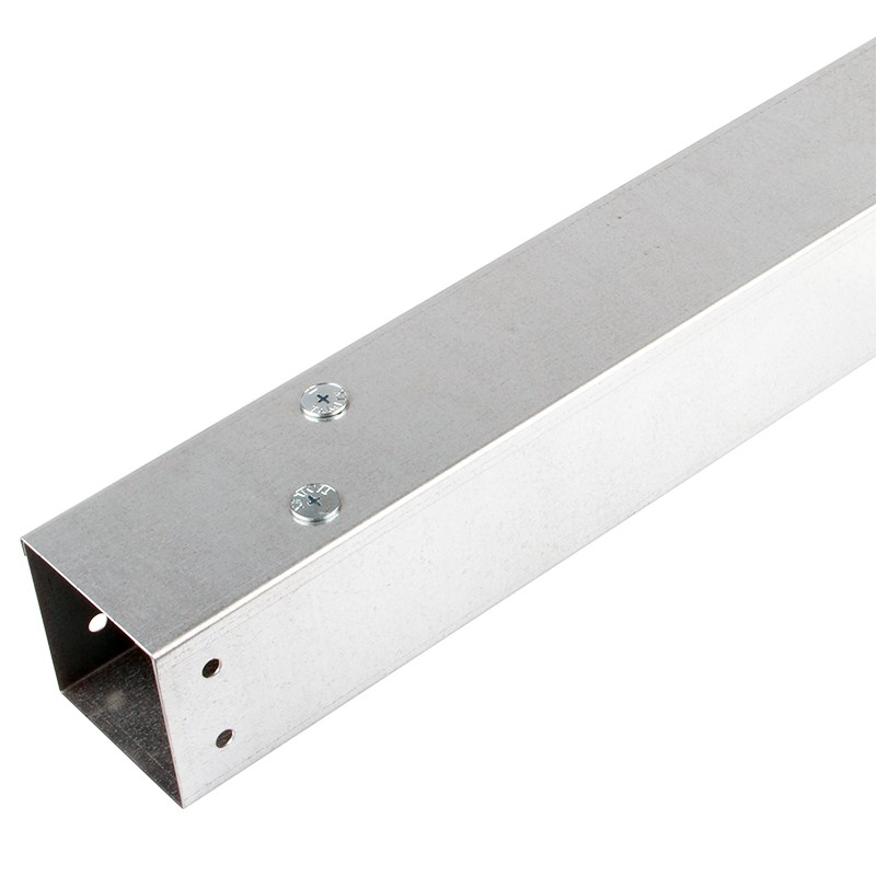 75mm x 75mm Turnbuckle Galvanised Steel Trunking (3m Length) - Tamlex