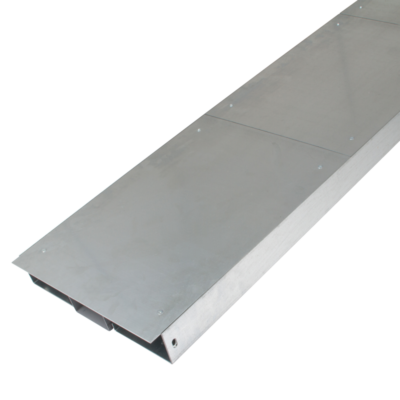 3 Compartment 350x65mm Modular Flush Screed Trunking (2M Length) - Tamlex