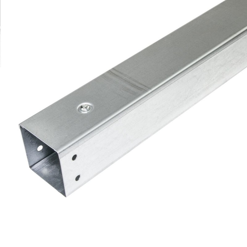 75mm x 75mm Galvanised Steel Trunking (3m Length) - Tamlex