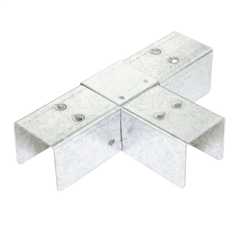 50mm x 50mm 3 Way Top Lid Tee Coupler For Lighting Trunking - Tamlex