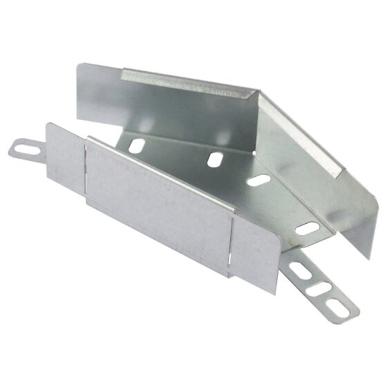 75mm 45° Flat Bend for Heavy Duty Tray with Integral Coupler - Tamlex