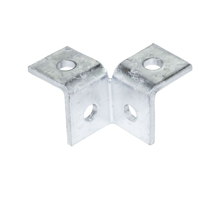4 Hole 40mm x 40mm Double Corner Bracket - Tamlex