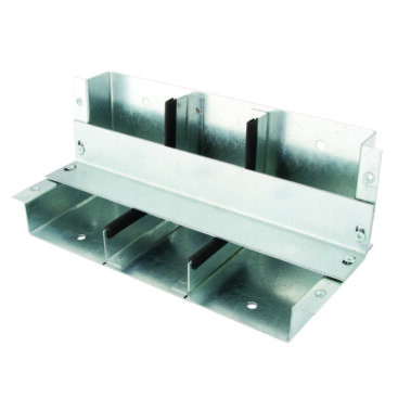 3 Compartment Rising Bend for 225x25mm Flush Screed Trunking - Tamlex