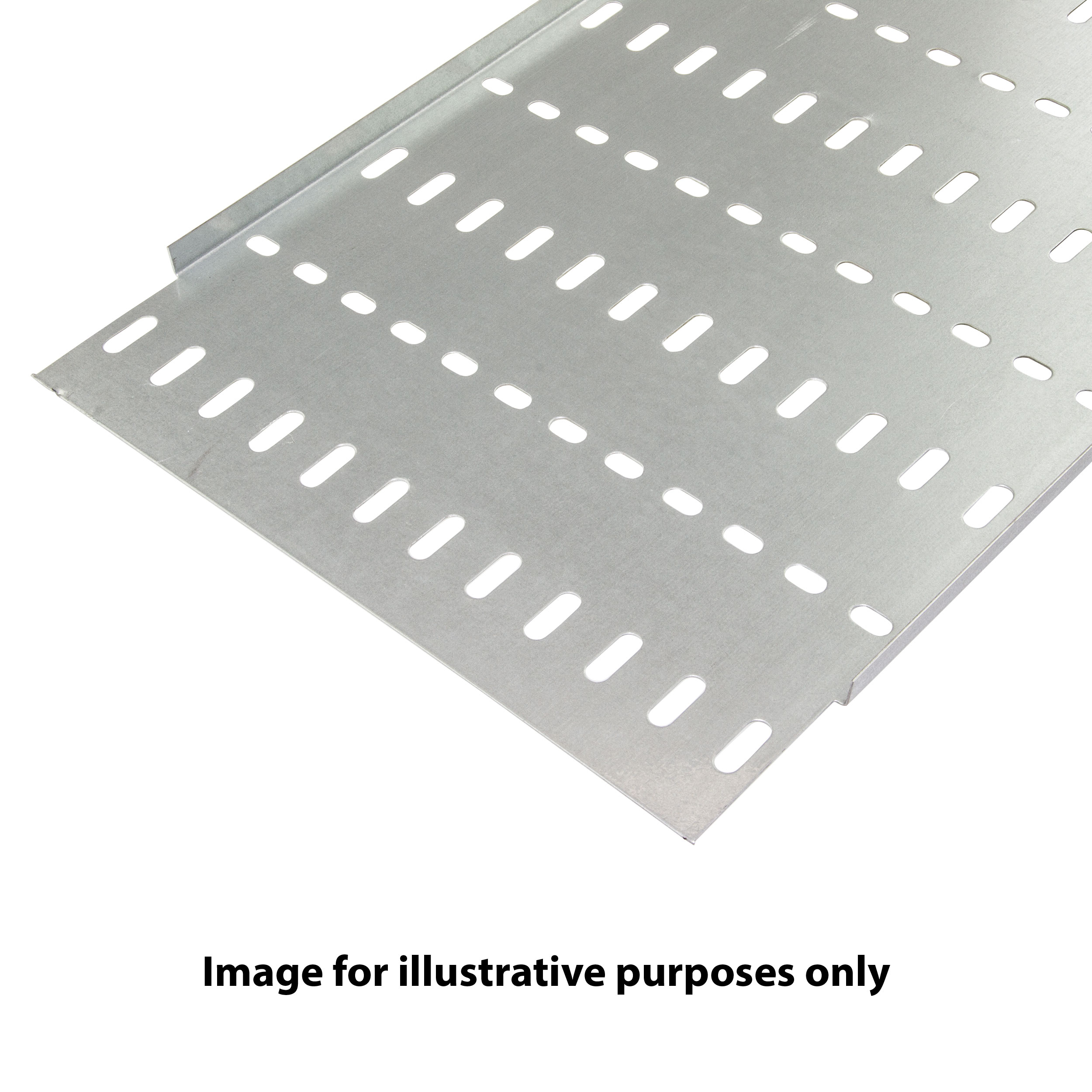 450mm Light Duty Straight Edge Cable Tray (3m Length) - Tamlex