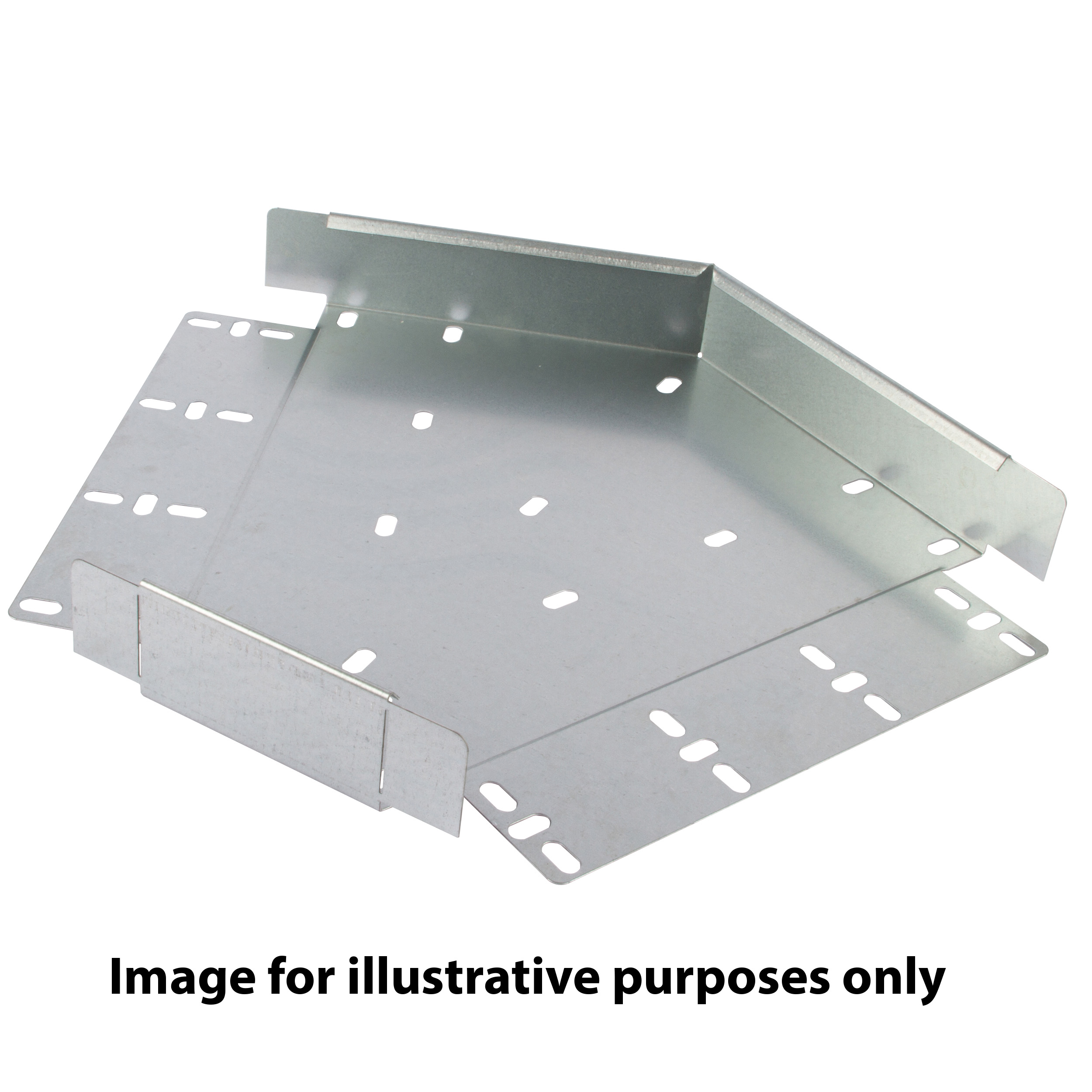 600mm 45° Flat Bend for Heavy Duty Tray with Integral Coupler - Tamlex