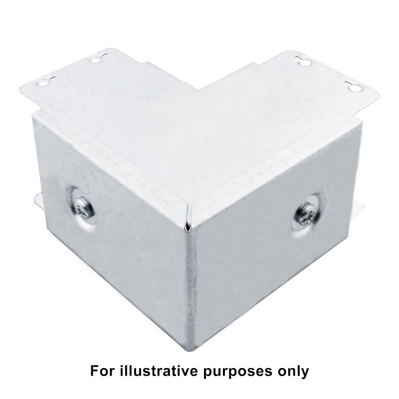 150mm x75mm 90° Sharp Bend Outside Lid - Tamlex