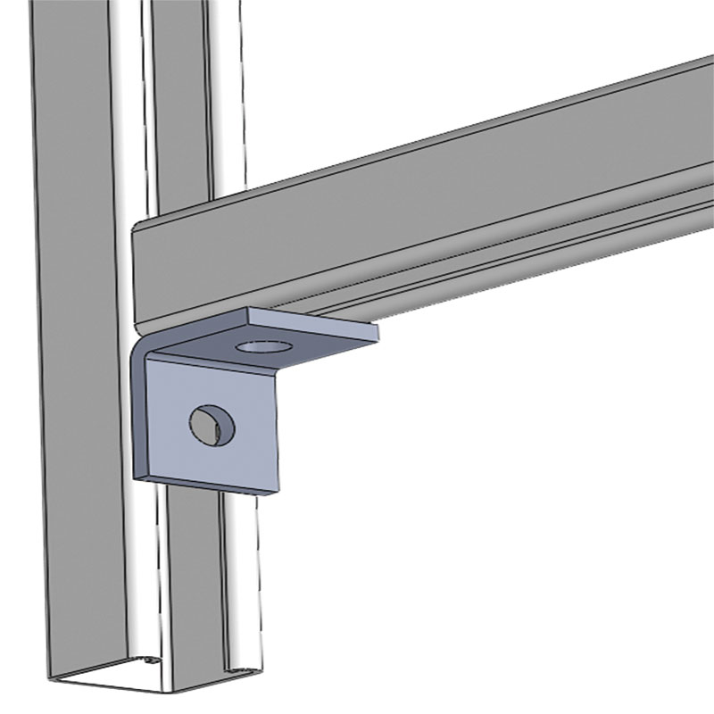 2 Hole 40mm x 40mm Angle Bracket - Tamlex