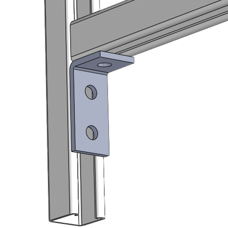 3 Hole 100mm x 40mm Angle Bracket - Tamlex