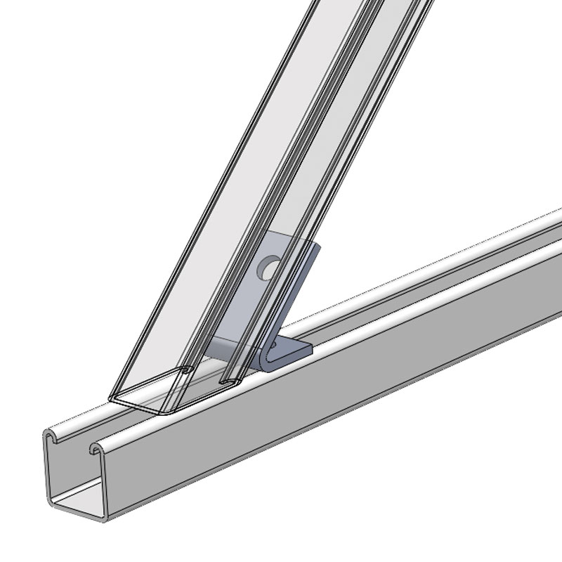 2 Hole 45° Acute Angle Bracket - Tamlex