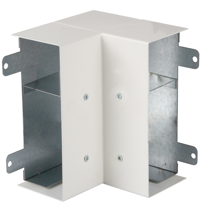 150mm x 60mm Square Dado 90° Internal Bend - 2 Compartment - Tamlex