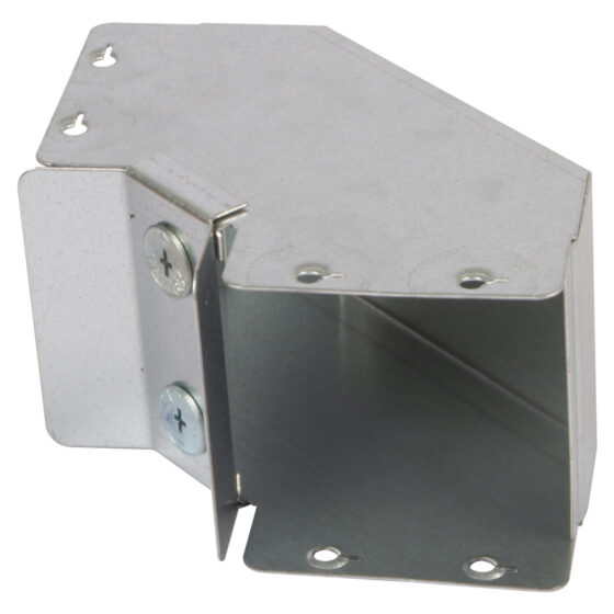 75mm x 75mm 90° IP4X Turnbuckle Gusset Bend Inside Lid - Tamlex