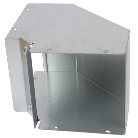 150mm x 150mm 90° IP4X Turnbuckle Gusset Bend Inside Lid - Tamlex