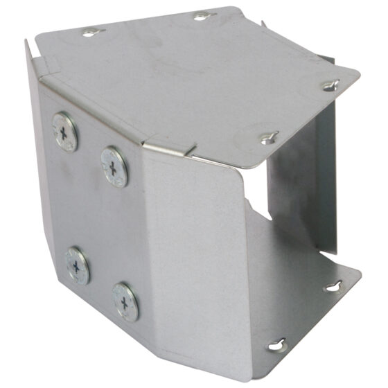 100mm x 100mm 45° IP4X Turnbuckle Gusset Bend Outside Lid - Tamlex
