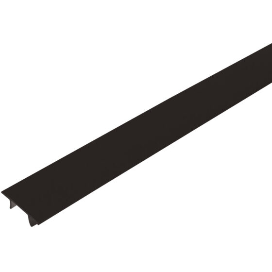 PVC Channel Capping (Black) 3m Length - Tamlex