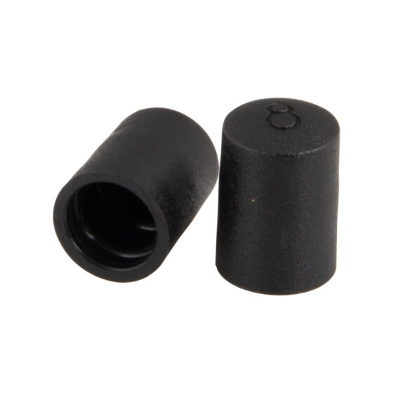M8 Threaded Rod End Caps (100 Per Pack) Black - Tamlex