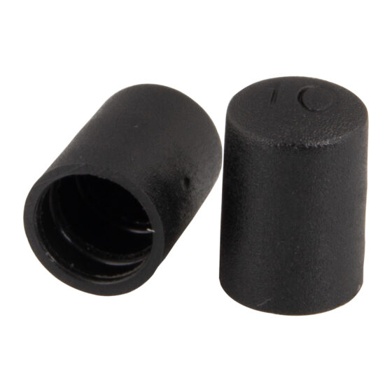 M10 Threaded Rod End Caps (100 Per Pack) Black - Tamlex