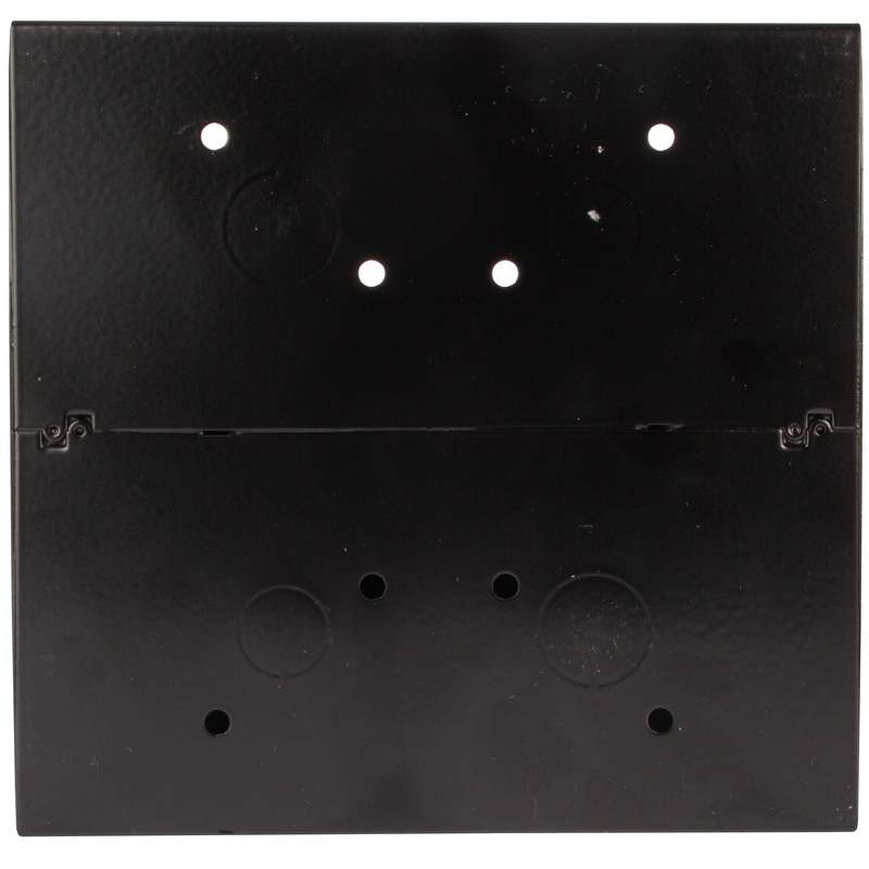 2 x 1 Gang Back to Back Pedestal Box - Black - Tamlex