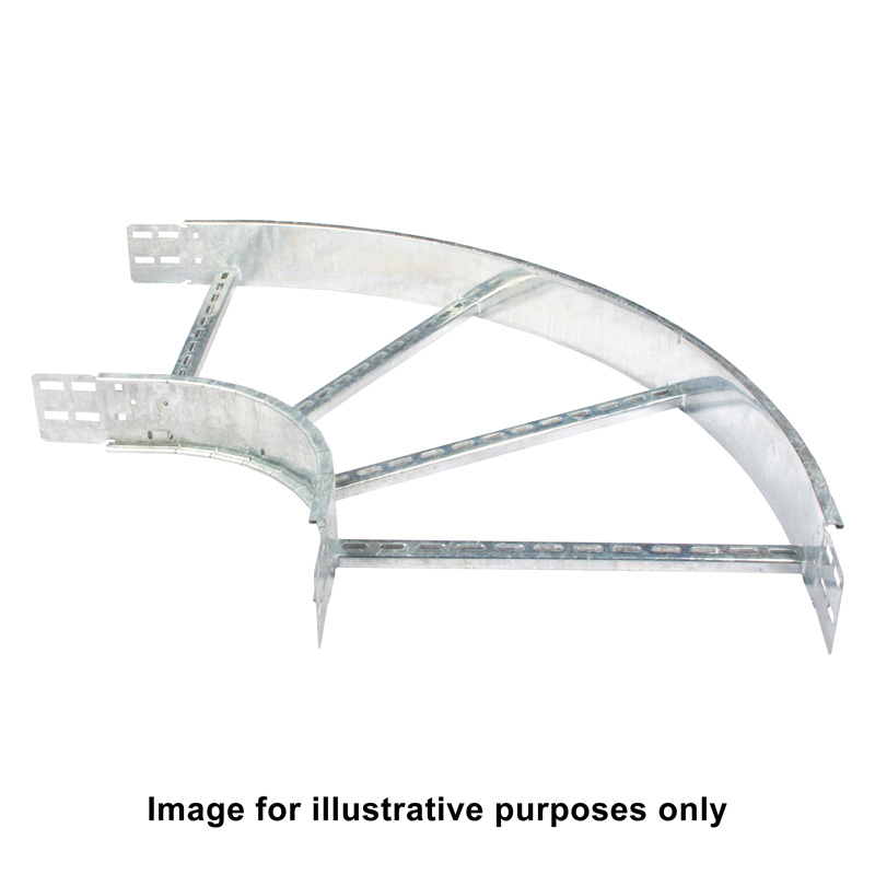 900mm 90° Flat Bend R300 For Heavy Duty Ladder HDG - Tamlex